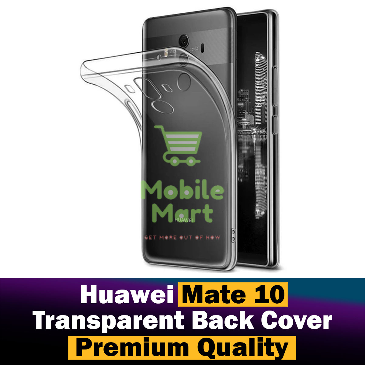 Huawei Mate 10 Back Cover Transparent Soft Crystal Clear Case For ...
