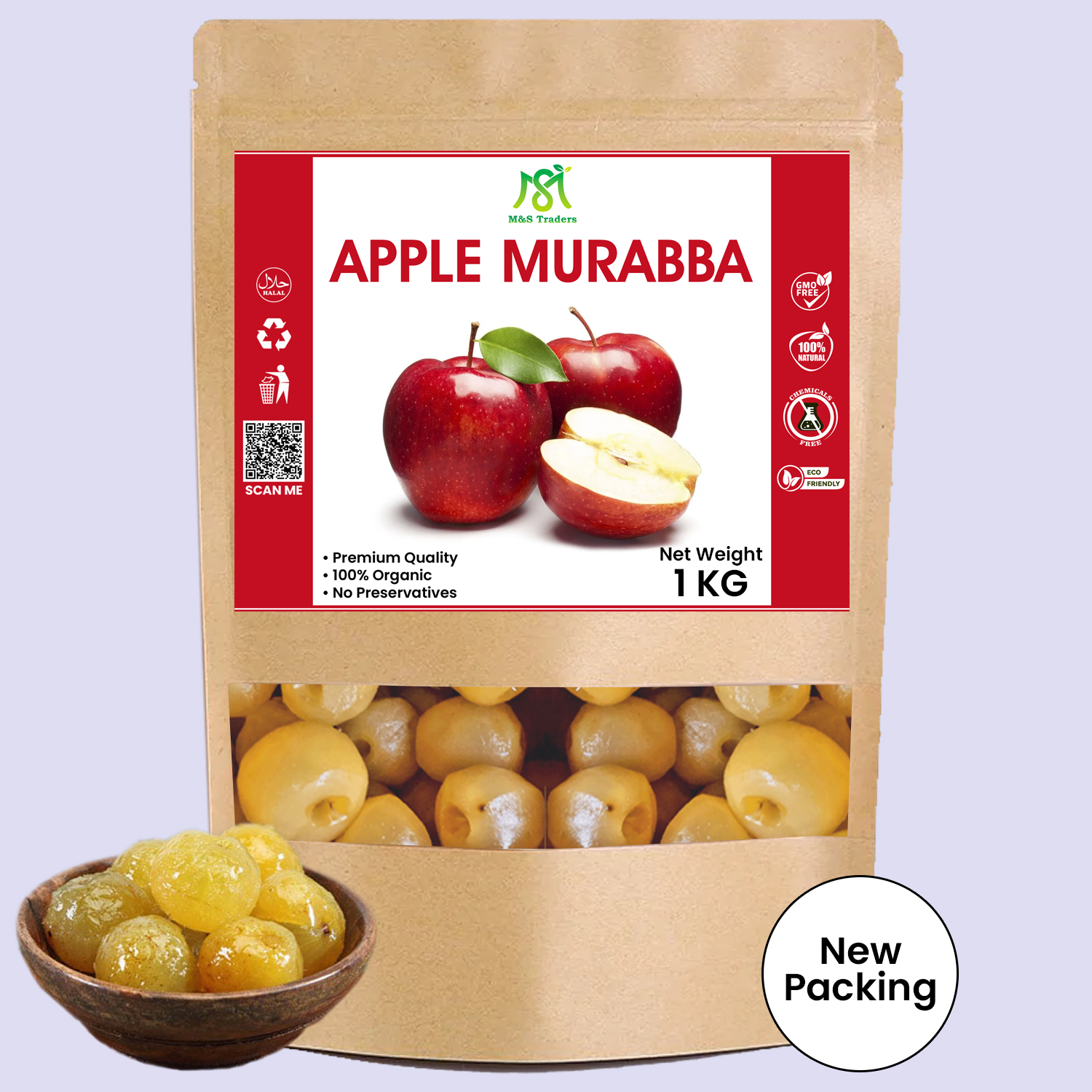 Apple Muraba / Murrabba / Murabba Apple Preserve Saib ka Muraba ...