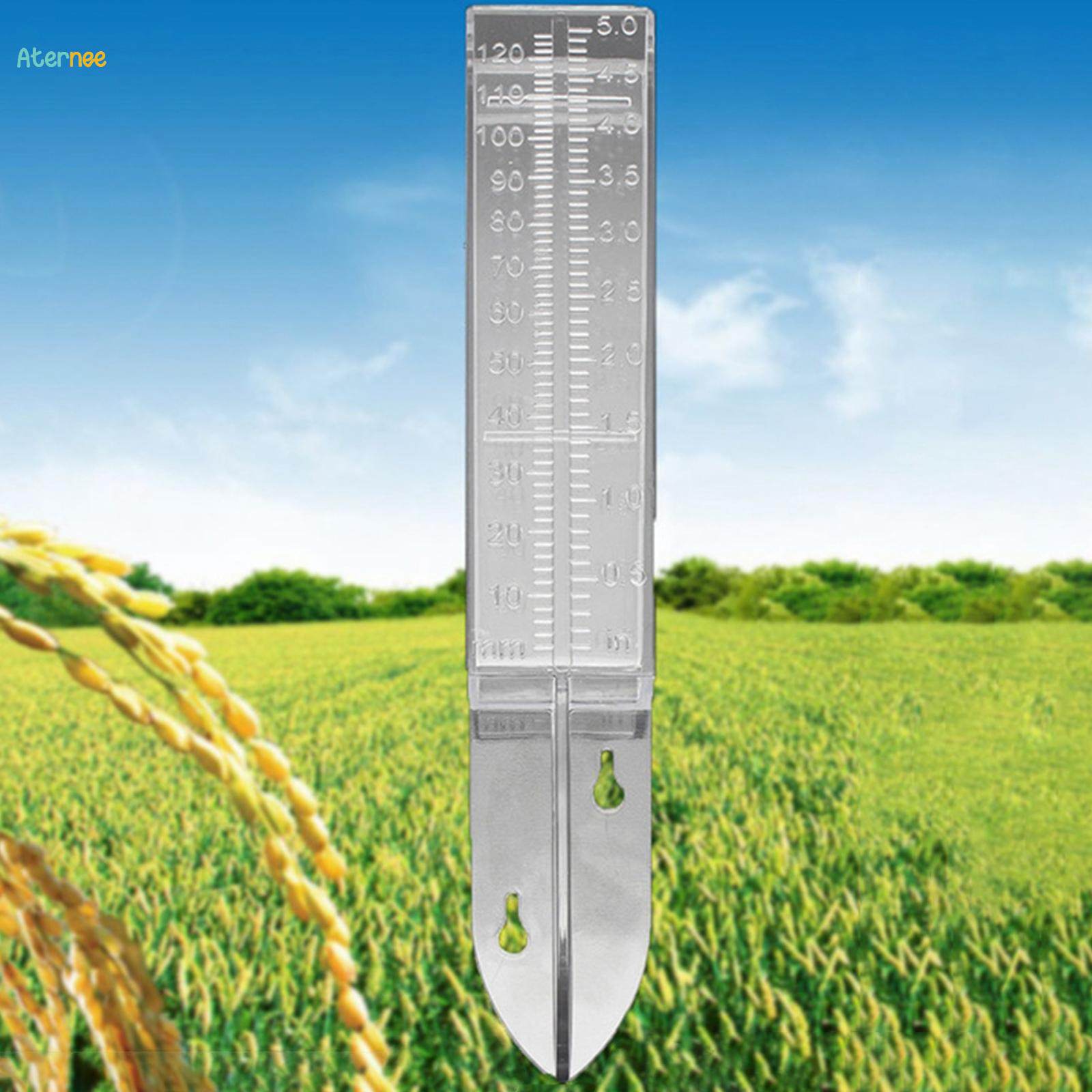 Dual Scale Rain Gauge Clear Two Scales Easy to Read for Outdoor Lawn ...