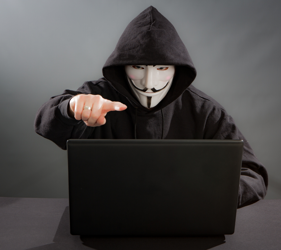 White Hacker Mask Ghost Dancer V Character Vendetta Mask - Cyberpunk ...