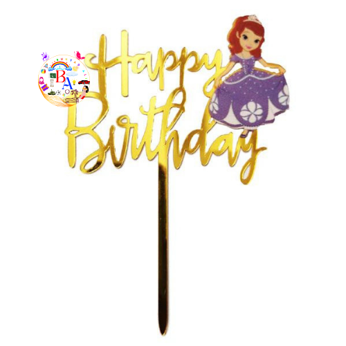 Cartoon Theme Acrylic Cake Topper Multi Cartoons Cake Topper | Daraz.pk