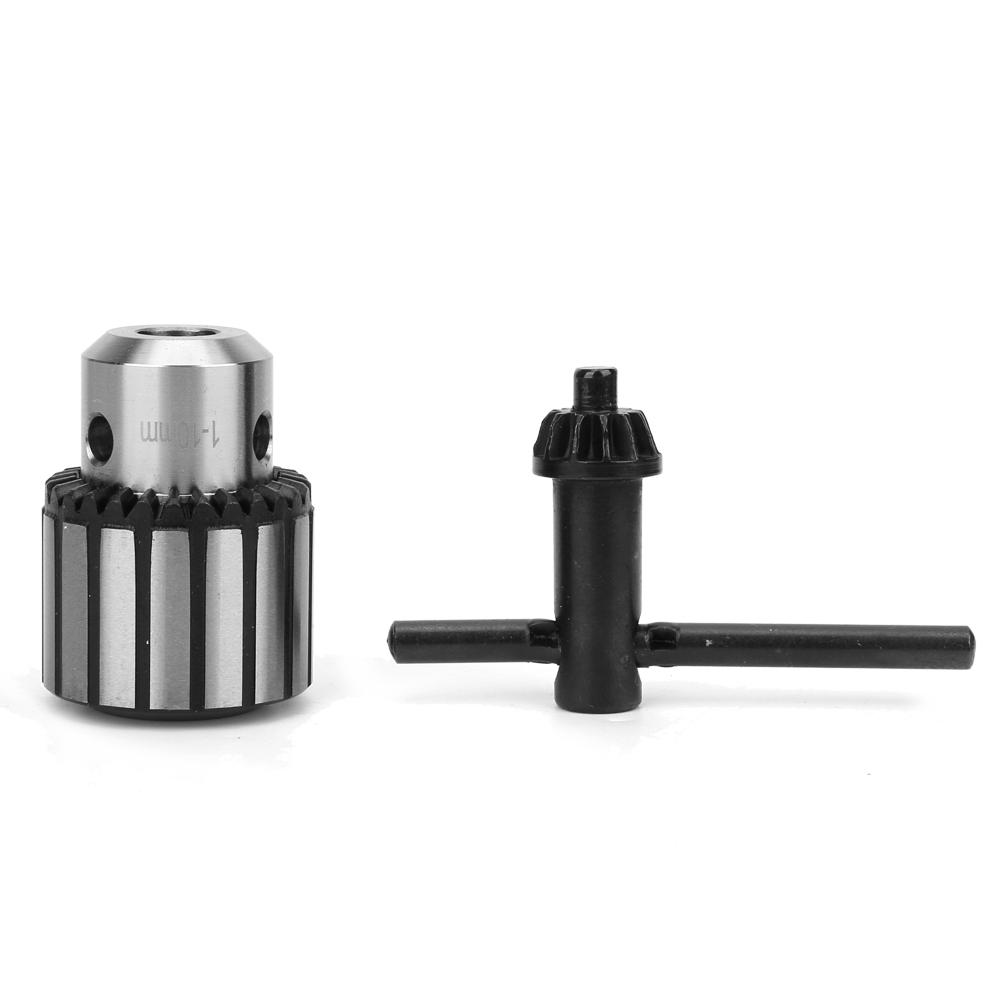 Drill Chuck high-Speed Steel High Accuracy B12 Taper with Wrench 1-10mm ...