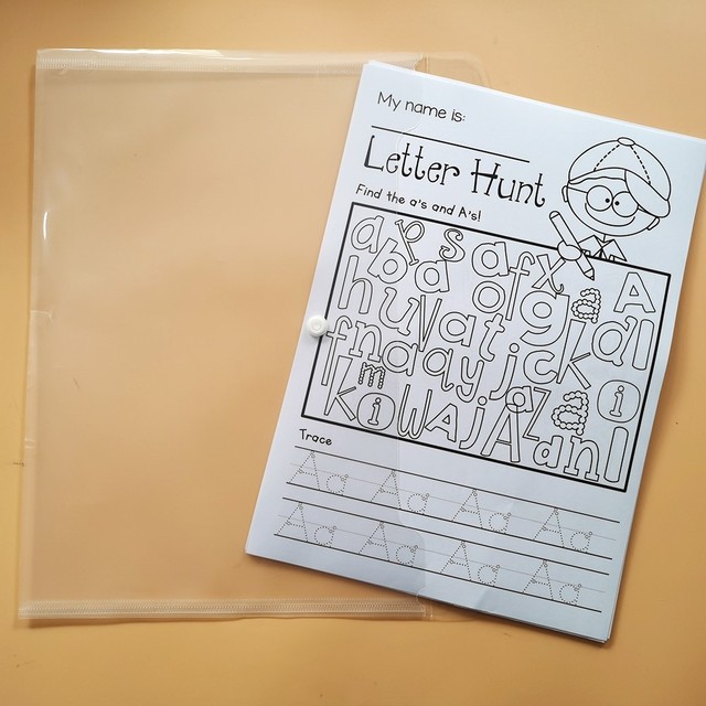 26 ABC A-Z Alphabet Letters teaching Preschool Homework Workbook Baby ...