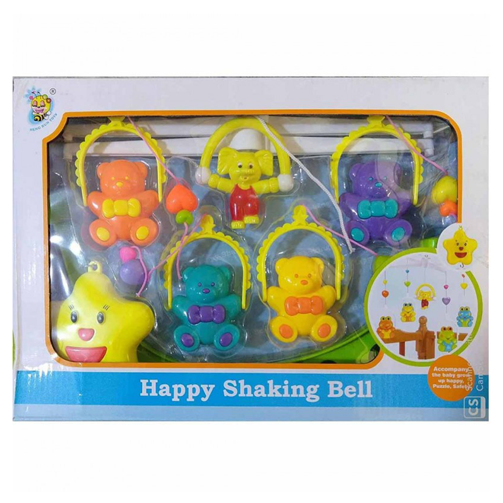 Happy Shaking Bell Cot Cradle Set for Infants Musical Happy Shaking ...