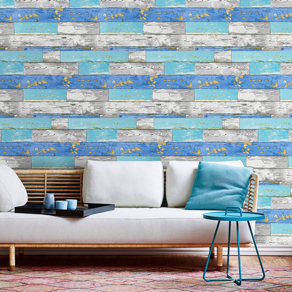 2x12 Feet Bricks Printed WallPaper Waterproof Heat Resistant Self ...