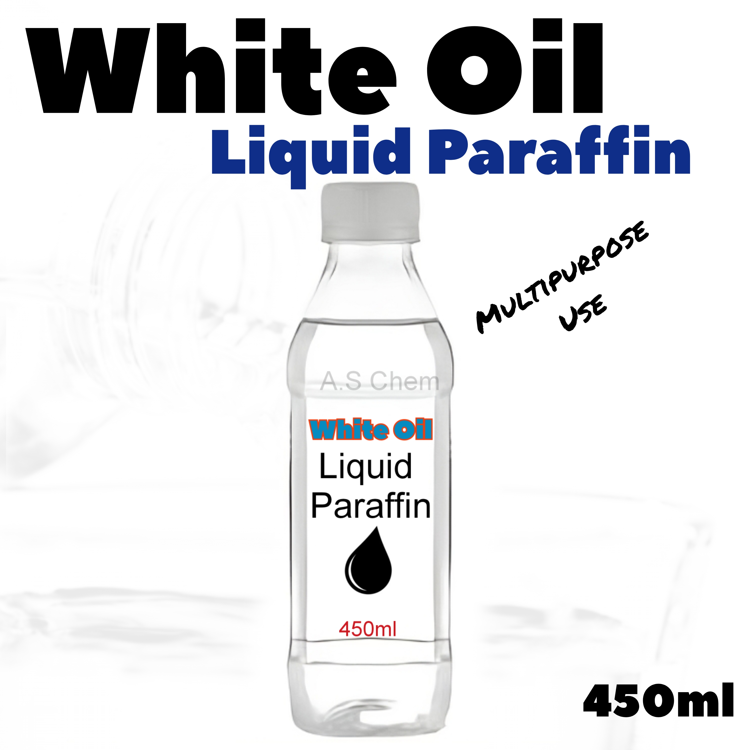 Liquid Paraffin Oil 450ml | White Mineral Oil | Daraz.pk