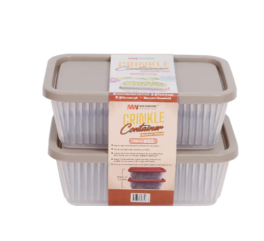 Crinkle Container Small Pack of #02 (350 ml) Food Storage Container Set ...