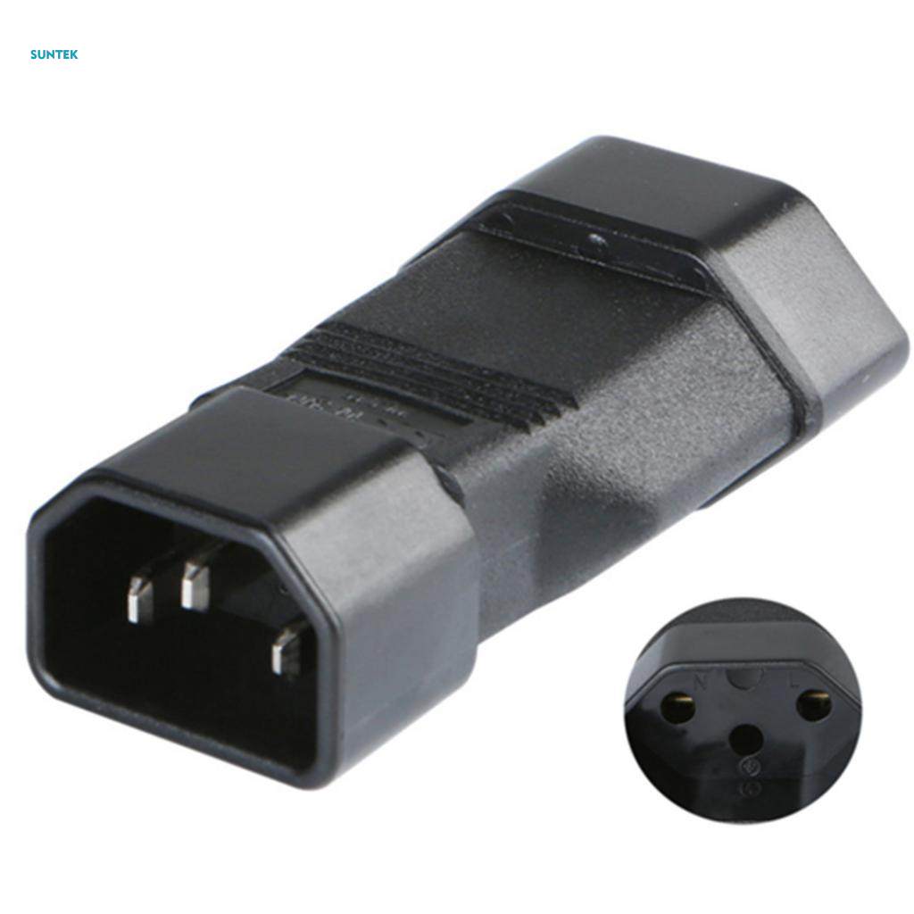 IEC Male to Female adater,IEC 320 C14male to Switzerland female adapter ...