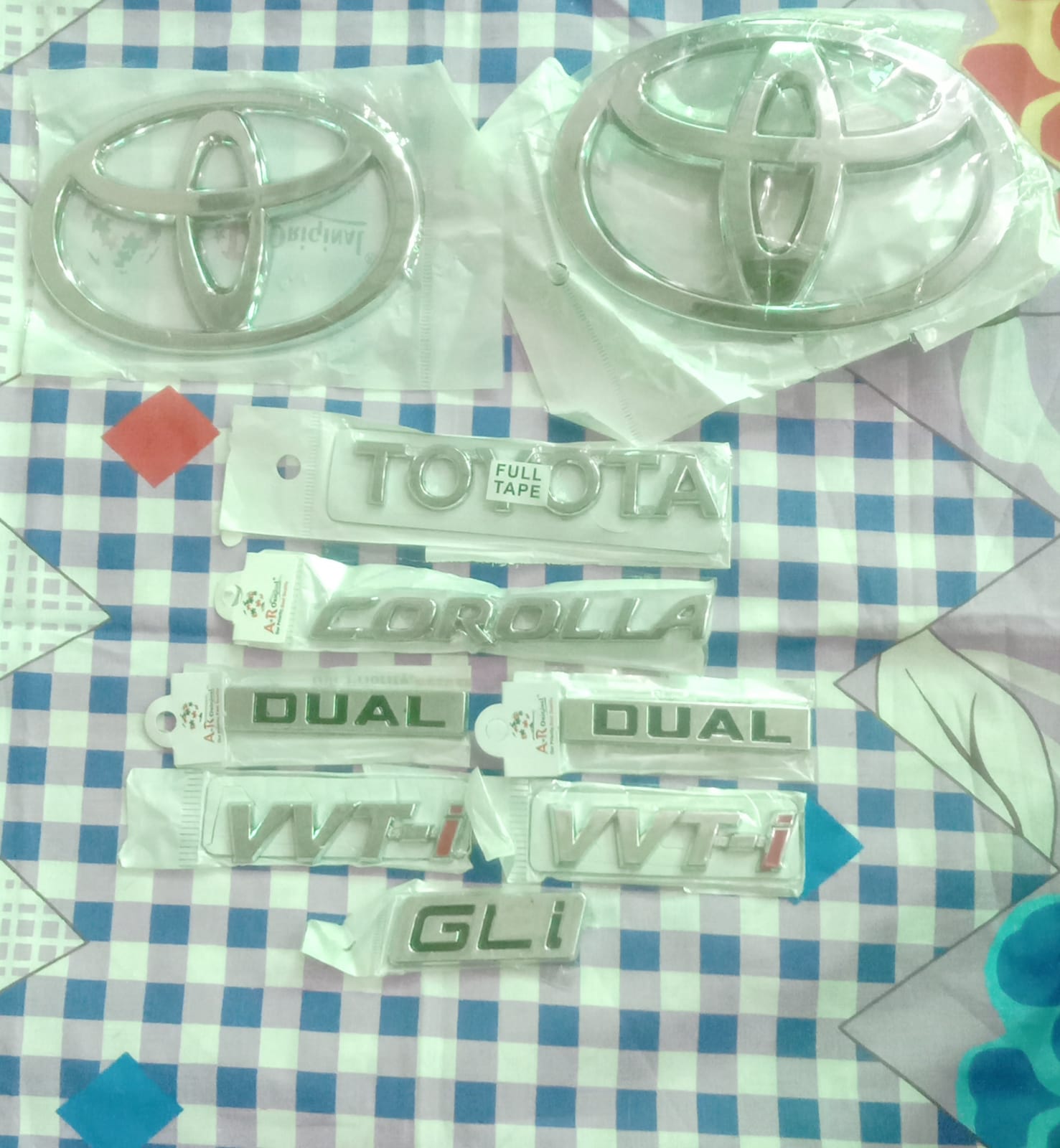 Toyota Corolla GLI 2014-2022 Front Logo Back Logo with Monogram ...