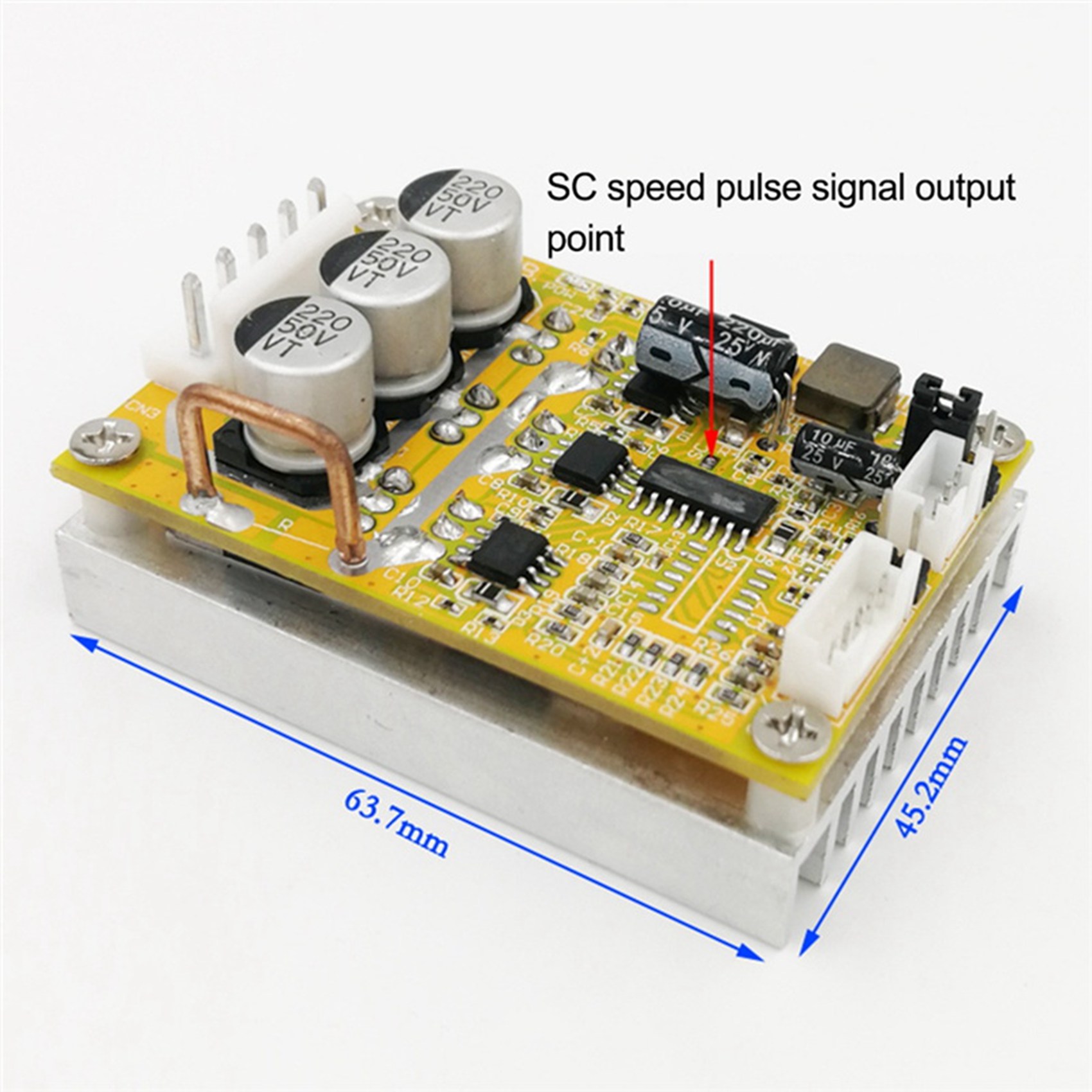 ARELENE 1Pcs DC 5-36V 350W BLDC Three-Phase Brushless (With Hall) Motor ...