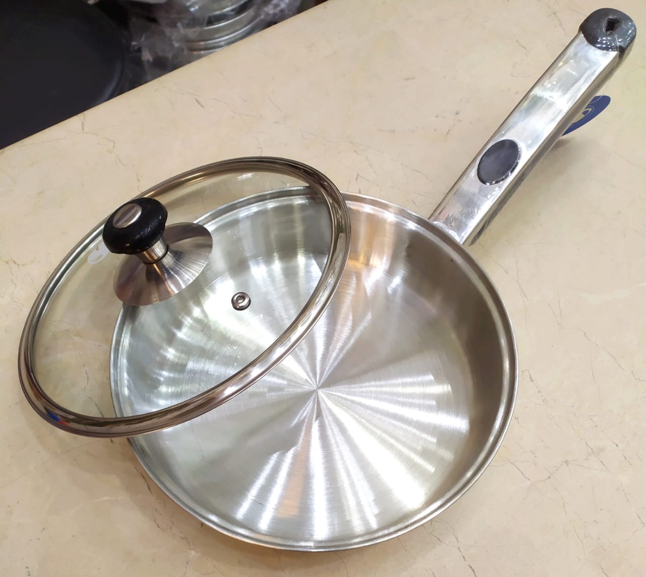 Alpha Encapsulated Bottom / Double Bottom Stainless Steel Frying Pan ...