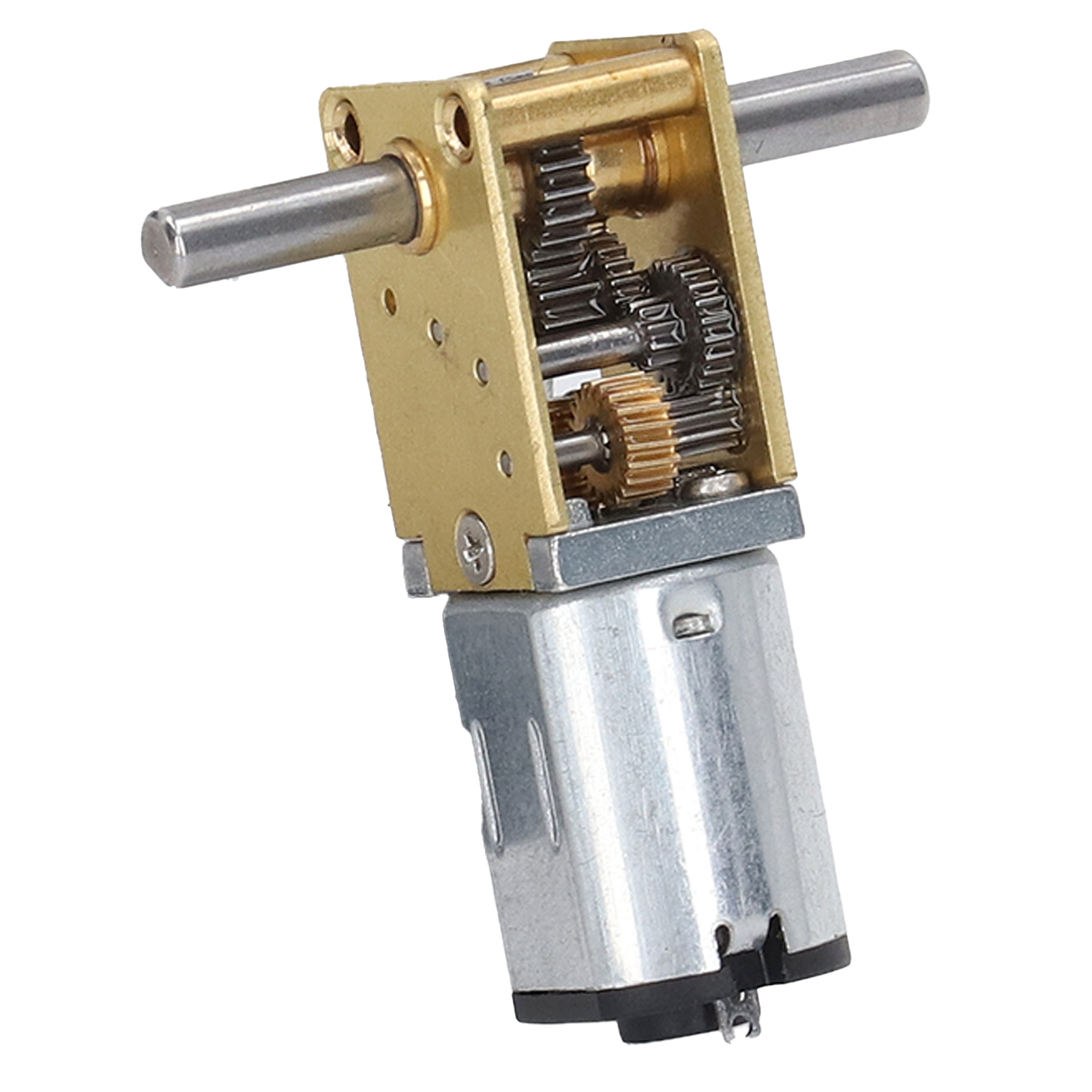 Gear Motor DC 12V 16RPM Dual Shaft Worm Motor Speed Reduction Motor Fo ...