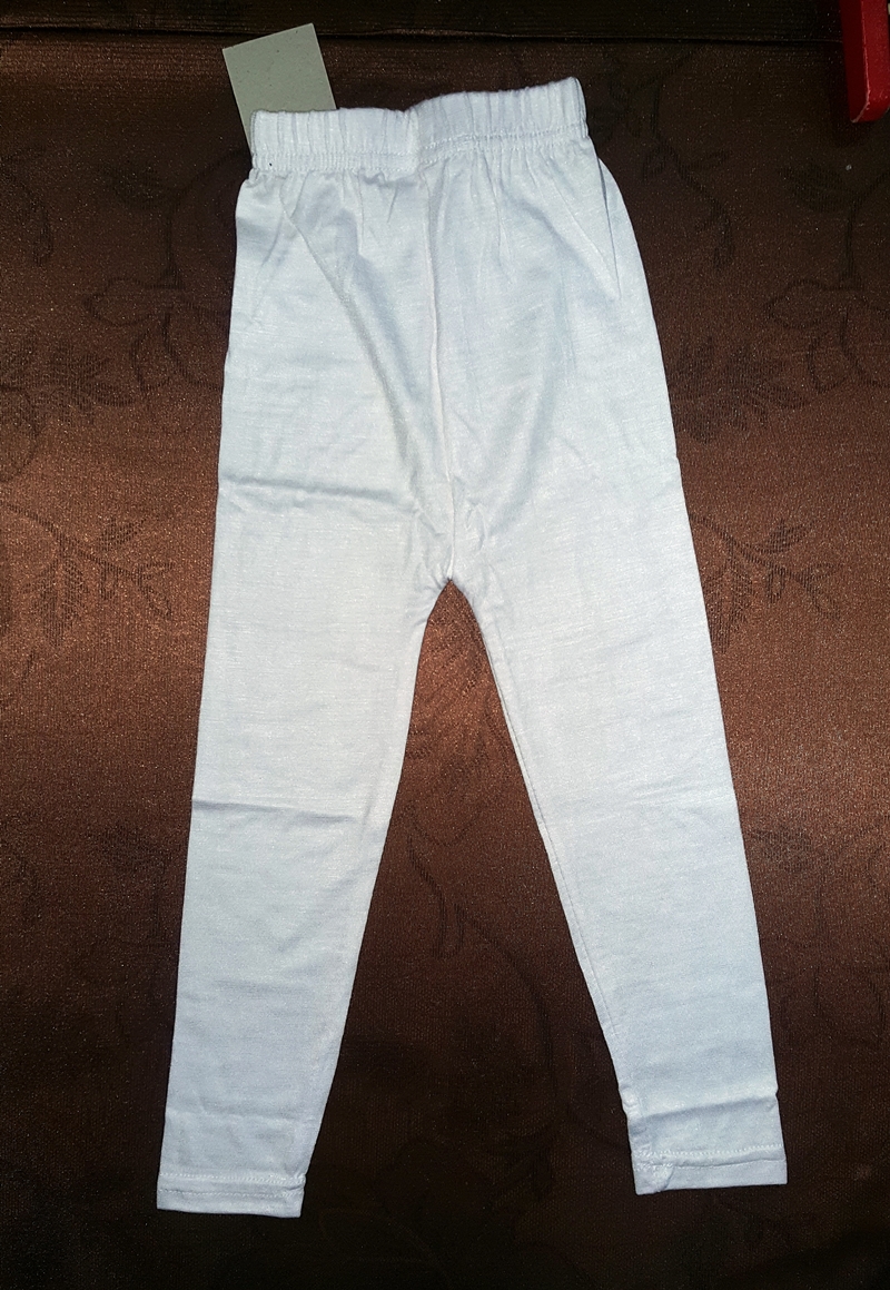 1 Piece - Girls Kids White Trousers (Girls Pajama Tights Trouser for ...