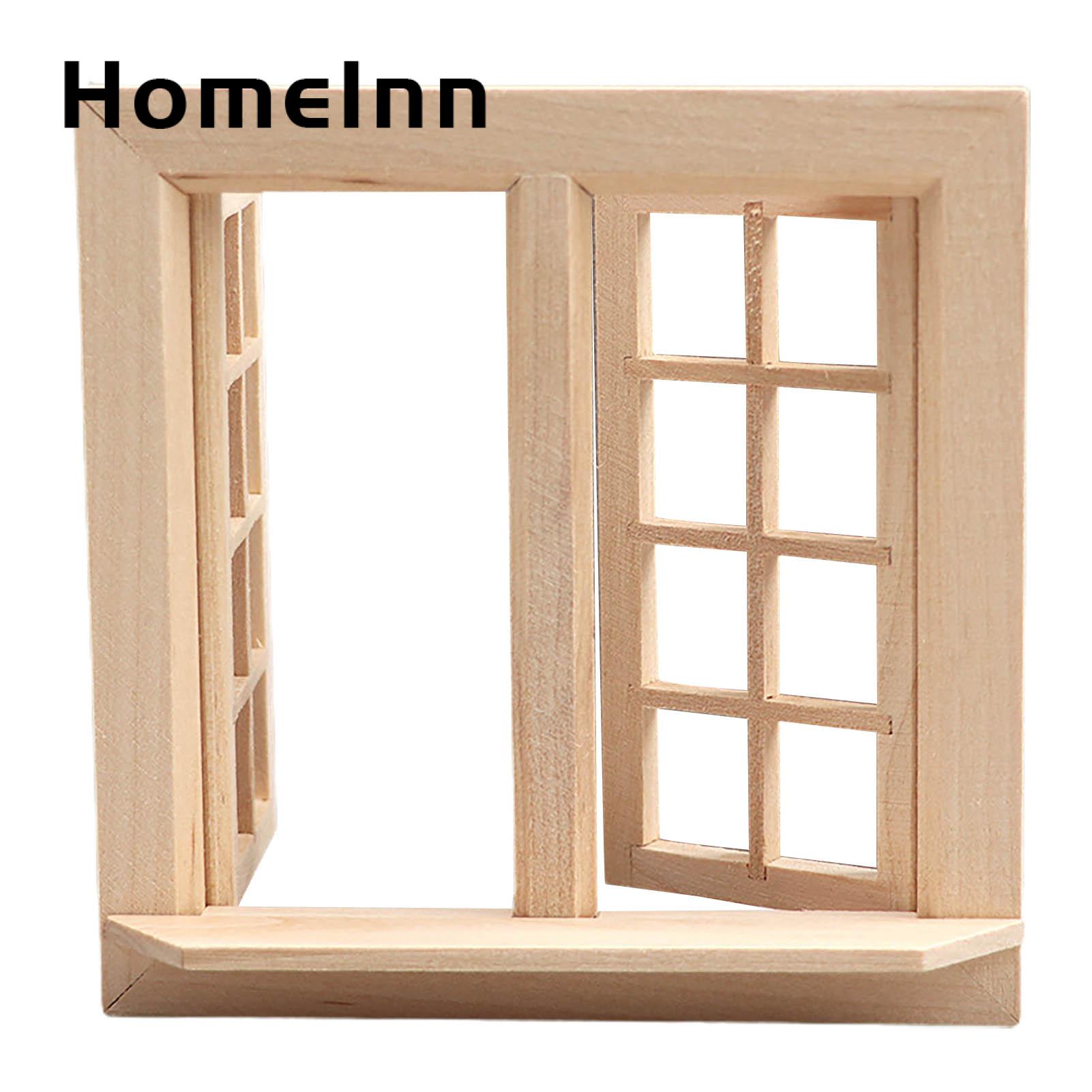 HomeInn Dollhouse Pane Exquisite Detail 1:12 Miniature Wooden Window ...
