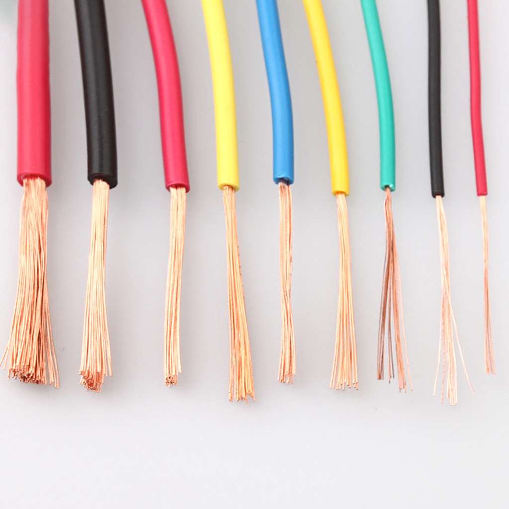 RETAIL 1M 0.3mm 0.5mm 0.75mm RV Flaxible Stranded Electrical Wire Cable ...