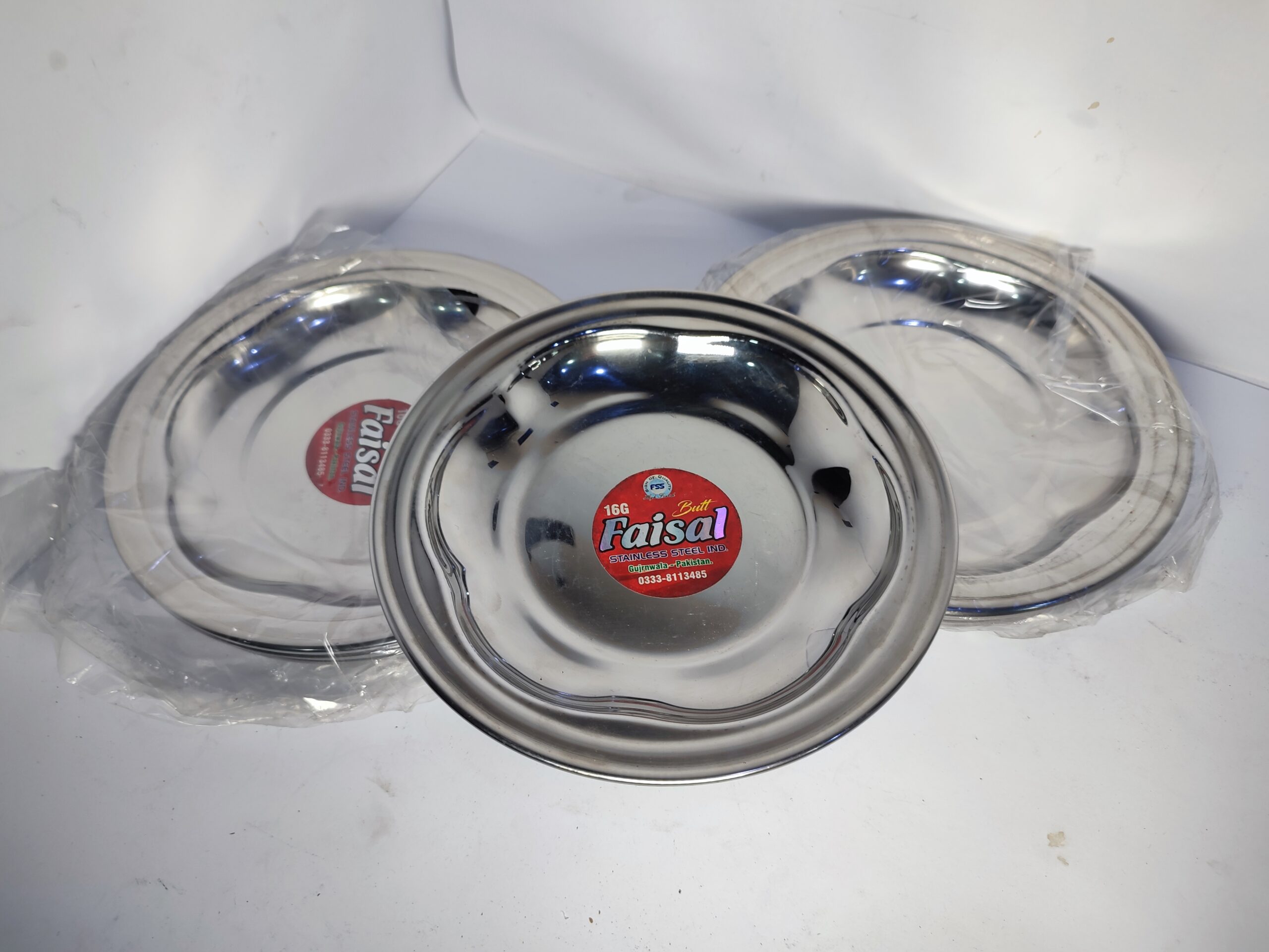 Plates Set Stainless Steel 6Pcs small | Daraz.pk