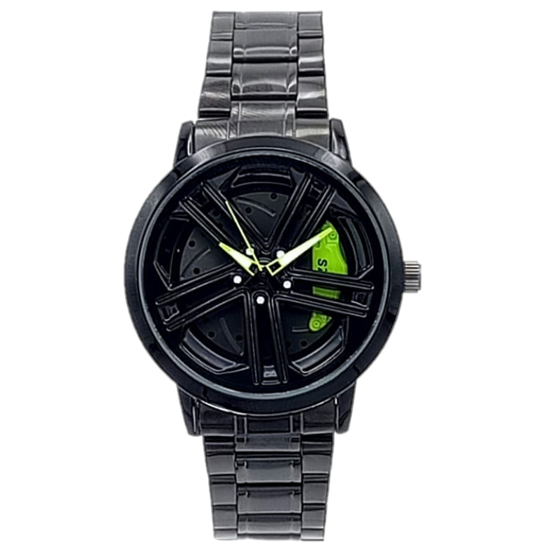 Wheel Watch Rotation Wheel Sports Car Rim Luxury Men's Watch Spinning ...