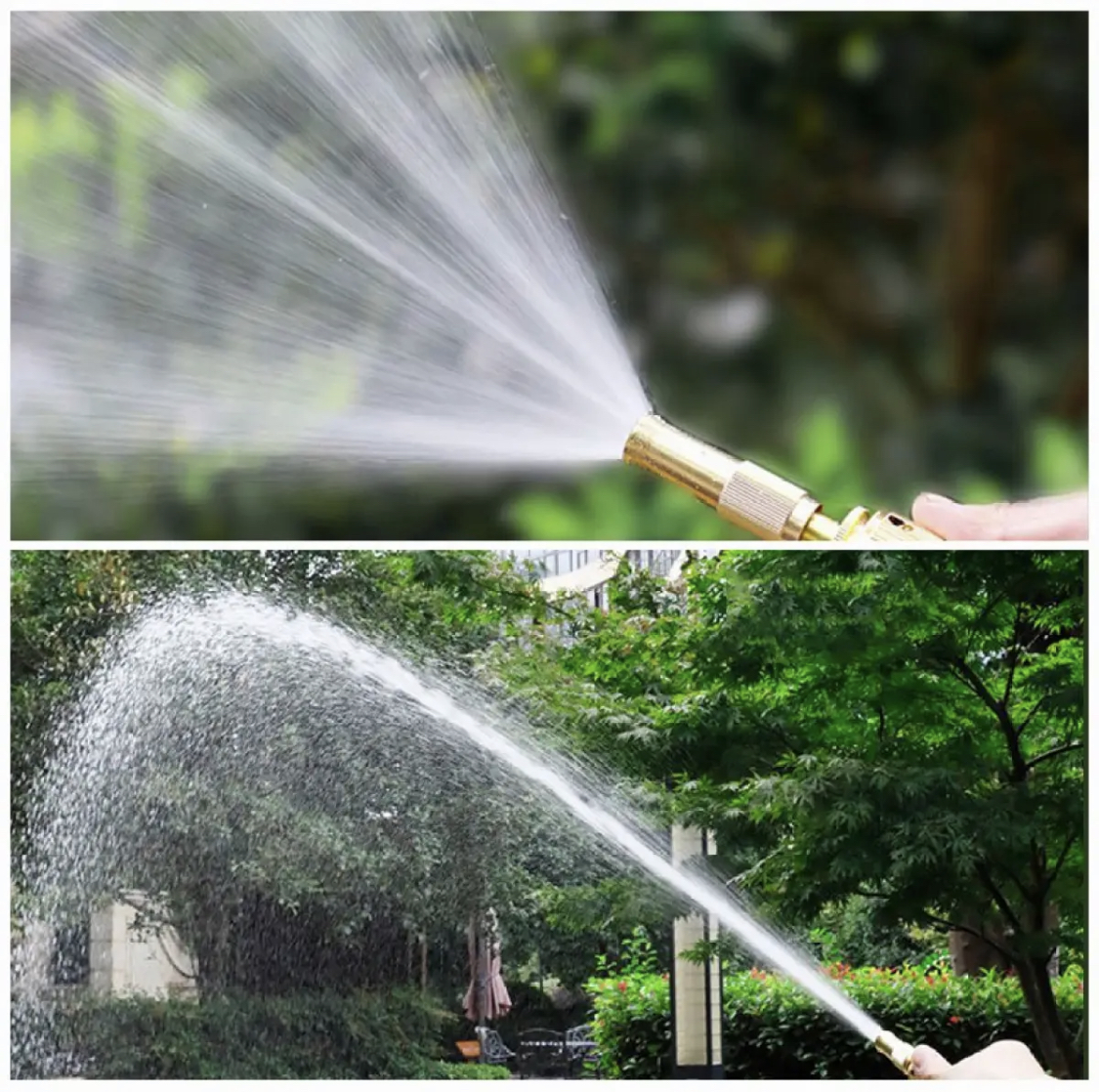Water Nozzle Garden Spray 4 Mode High Pressure Direct Nozzle Booster ...