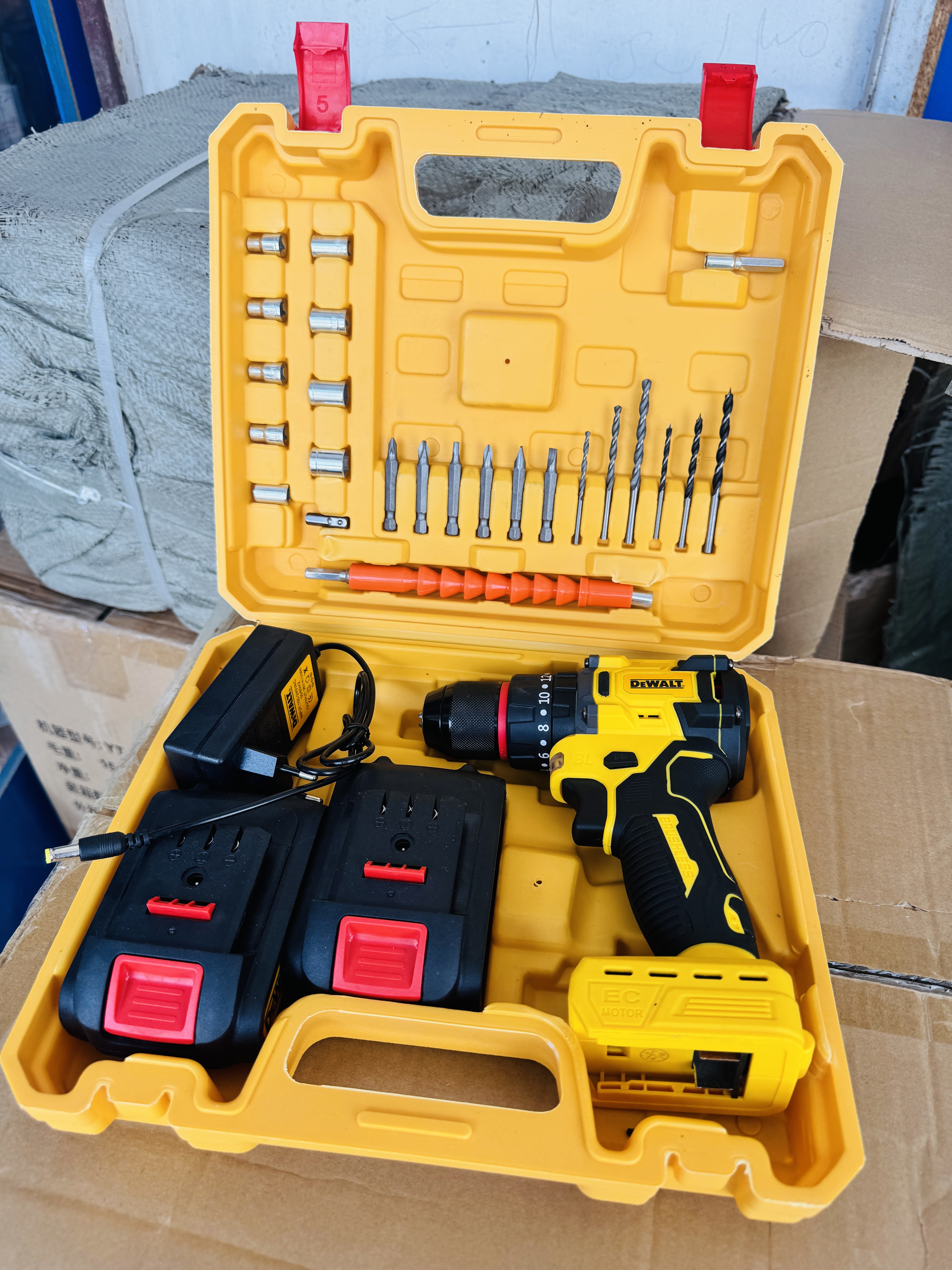 Imported 28 Pieces Drill Machine Comfortable Grip, High-Power, Drilling ...