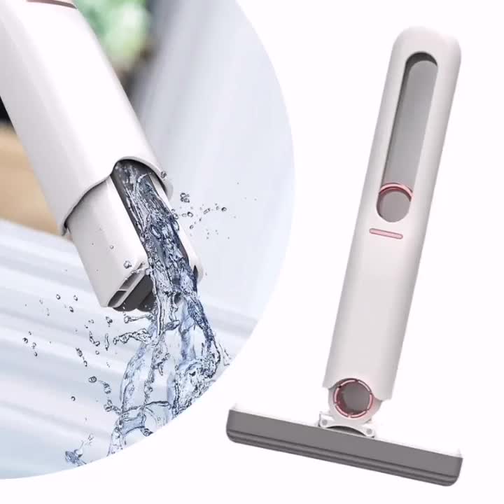 Portable Mini Mop with Squeeze Handle | Mini Mop for Small Spaces, Wet ...