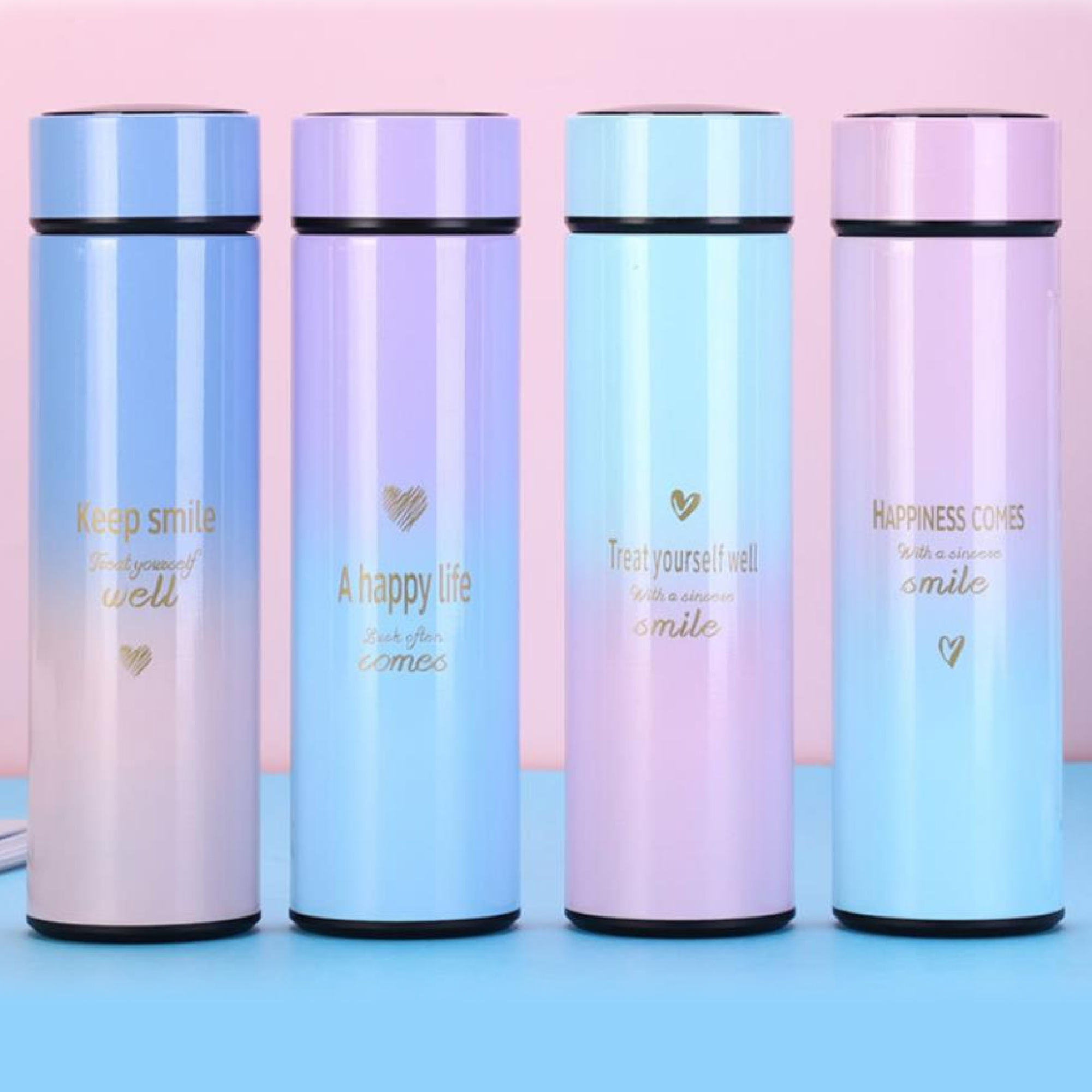 TEMPERATURE WATER BOTTLE, Temperature Display Water Bottle 500 ml ...