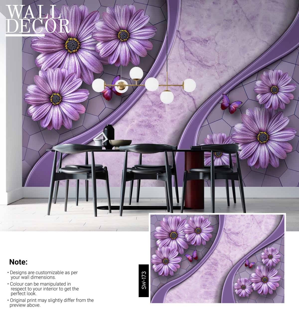 Wall Decor Wallpaper Room Decoration Flex 3D Flex Wallpaper 12*12 ...