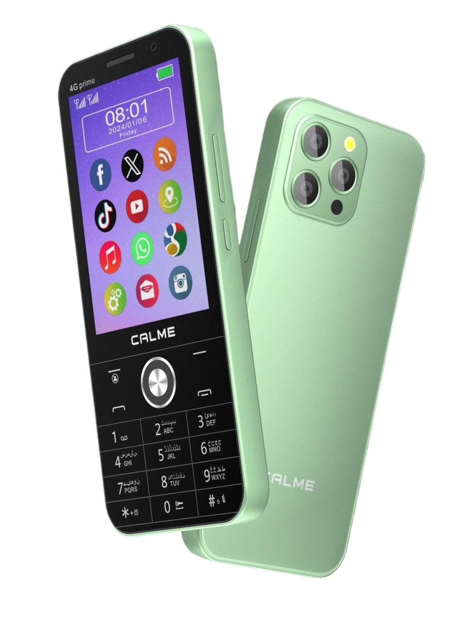 Calme 4G Prime - Face unlock - Type C Charging Port - 3.5" Touch Screen ...