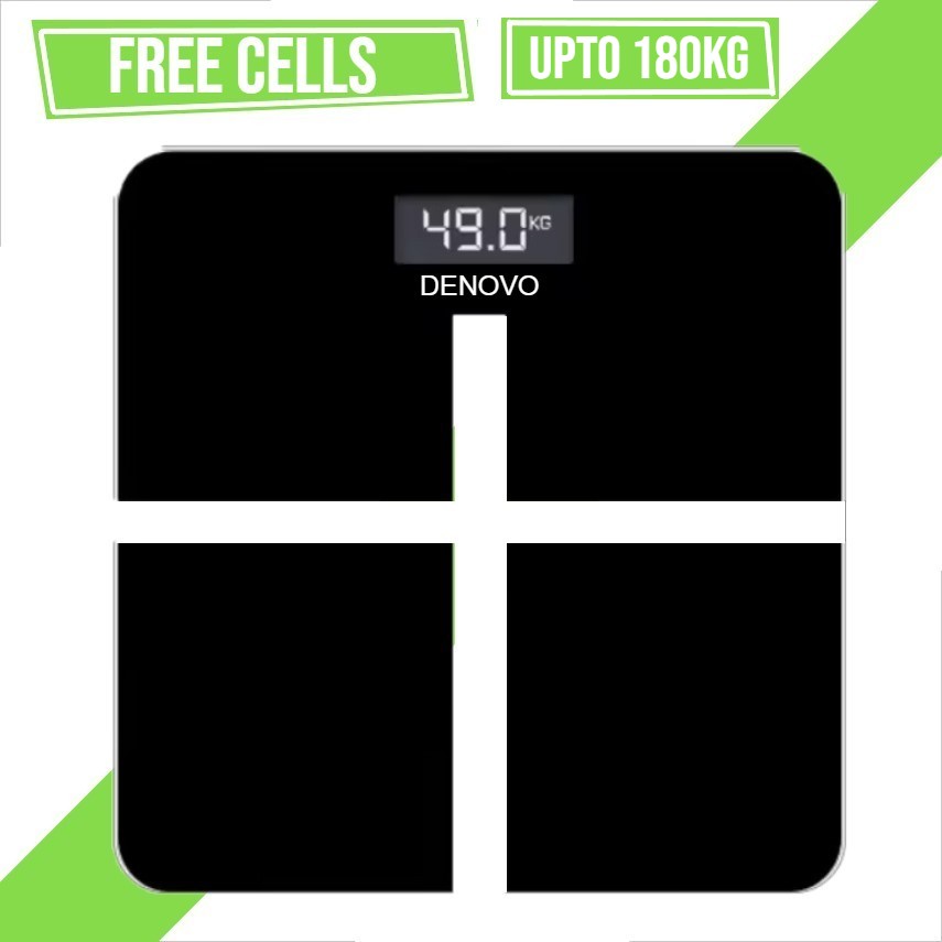 DENOVO MART Tempered Glass Electronic Digital Body Weight Scale ...