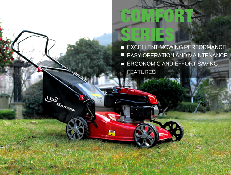 LEO LM46-L , 139cc / 4 HP PETROL ENGINE SELF-PROPELLED HAND PUSH GARDEN ...