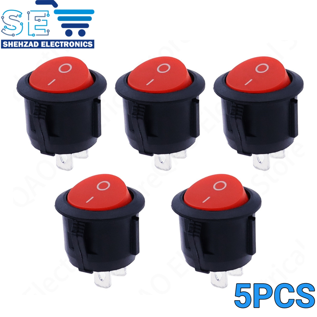 5/10PCS 2 Pin ON-OFF Rocker Switch AC/DC 250V 3A Round Boat Switches ...