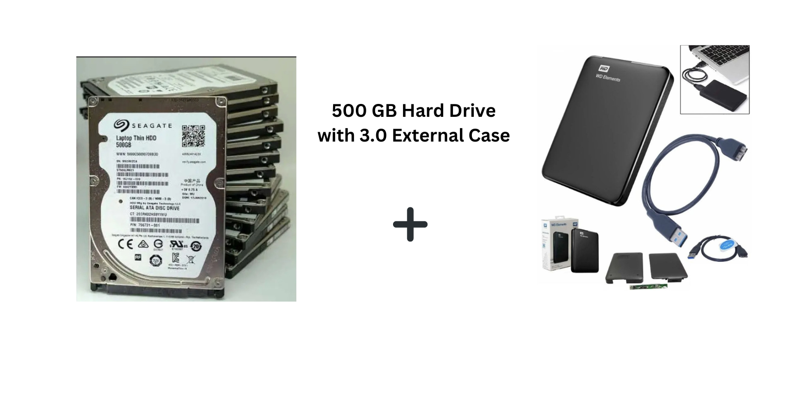 External Hard Disk 500GB Mix Brands,100% Health, Fresh Laptop Pulled ...