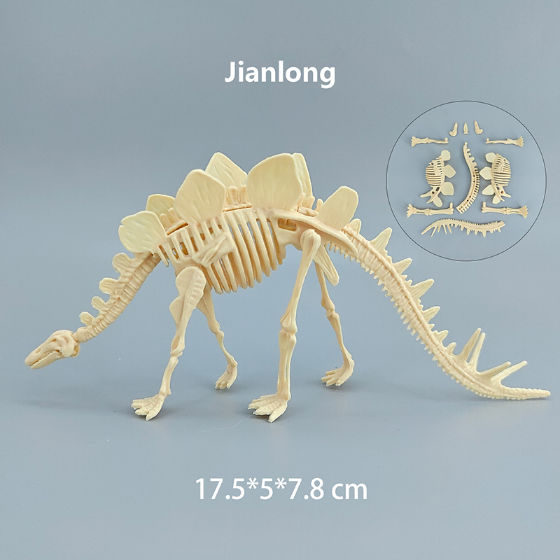 1 Set Kid Toy DIY Assembly Jurassic Dinosaur Fossil Skeleton Mosasaurus ...