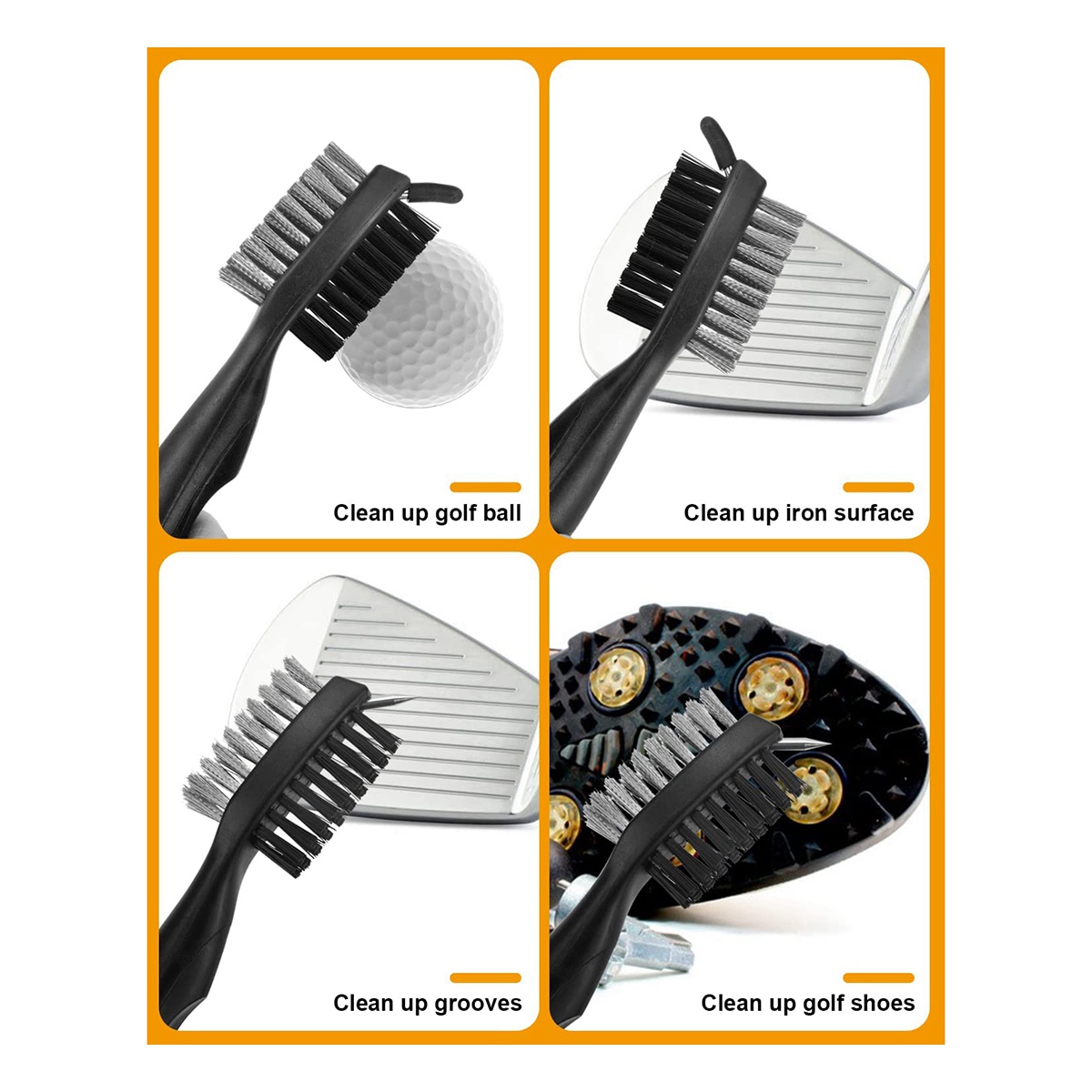 ARELENE Golf Club Cleaner Kit, Retractable Golf Brush and 2 Golf Club ...