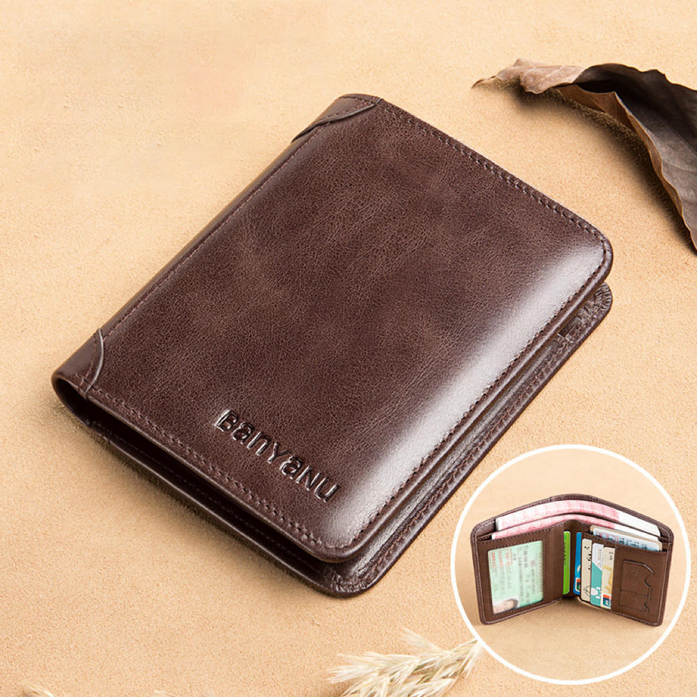 Luxury Leather Wallet Slim Mens Purse Bifold Credit Card Holder | Daraz.pk