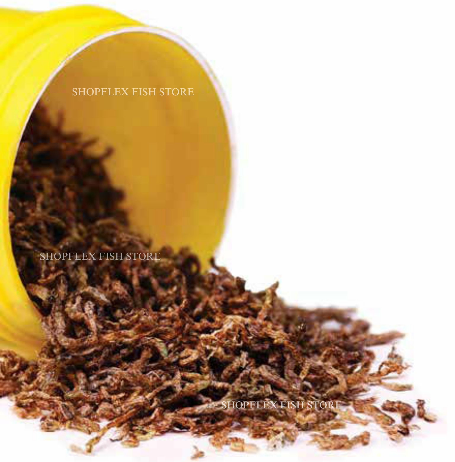 AquaPlus Freeze Dried Blood Worms Natural Fish Food 30G | Daraz.pk