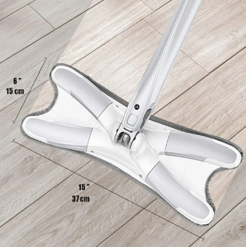 Mop, X Shape Microfiber Mop, Floor Clean Mop Twist Mop With 360 Rotating Head, Dust Mop with ...