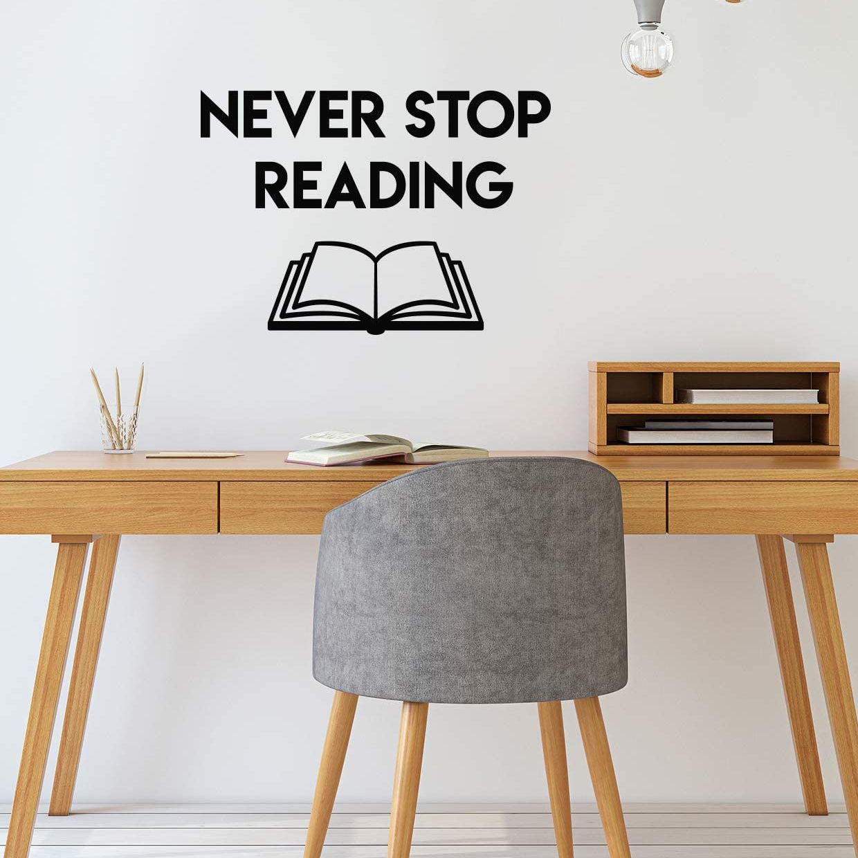 WallsArt StoreVinyl Wall Art Decal - Never Stop Reading Trendy ...