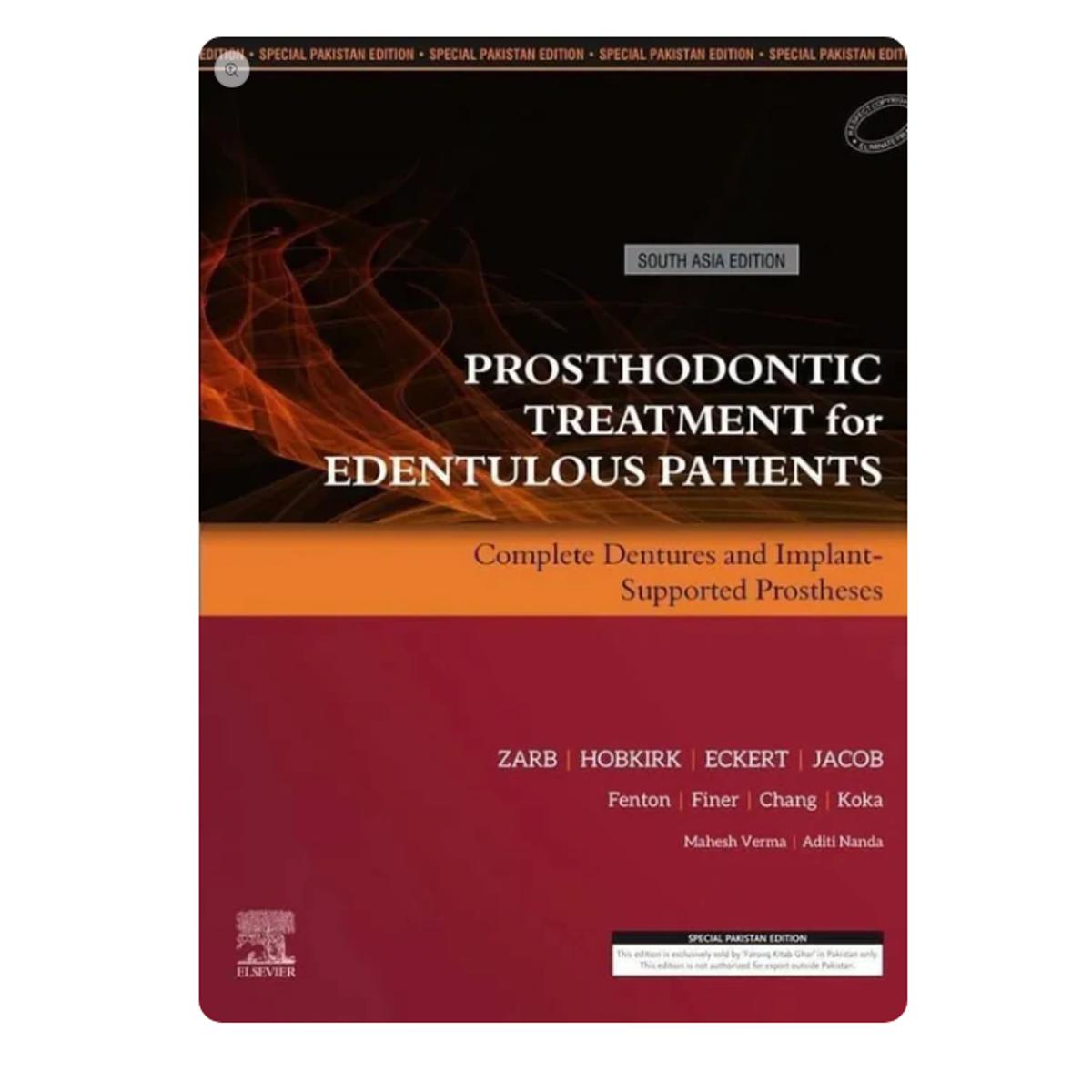 Prosthodontic Treatment for Edentulous Patients South Asia Edition ZARB ...