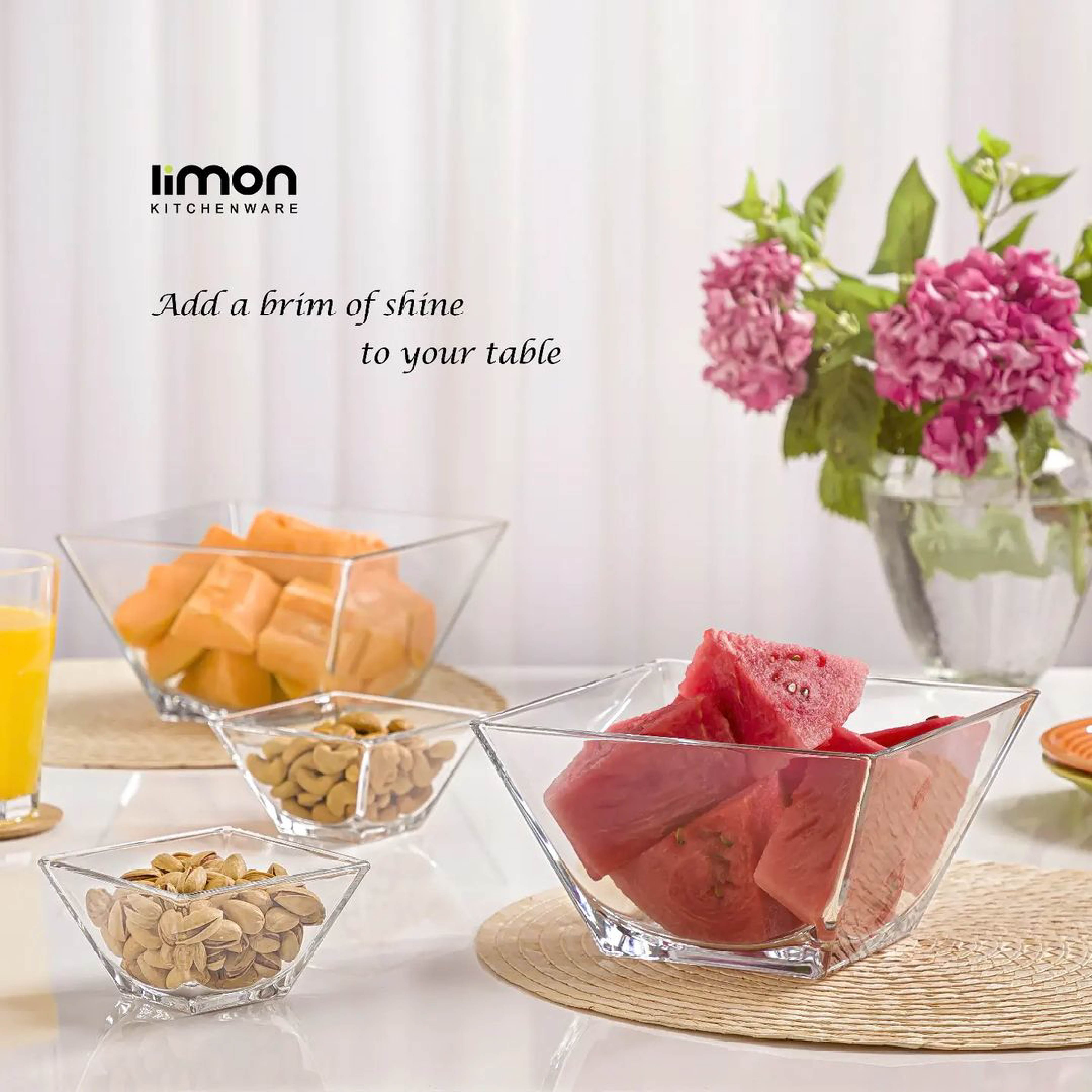 Limon Glass Bowl Set/ Limon Glass Bowl & Tumbler/ Limon Gift Pack of 1 ...