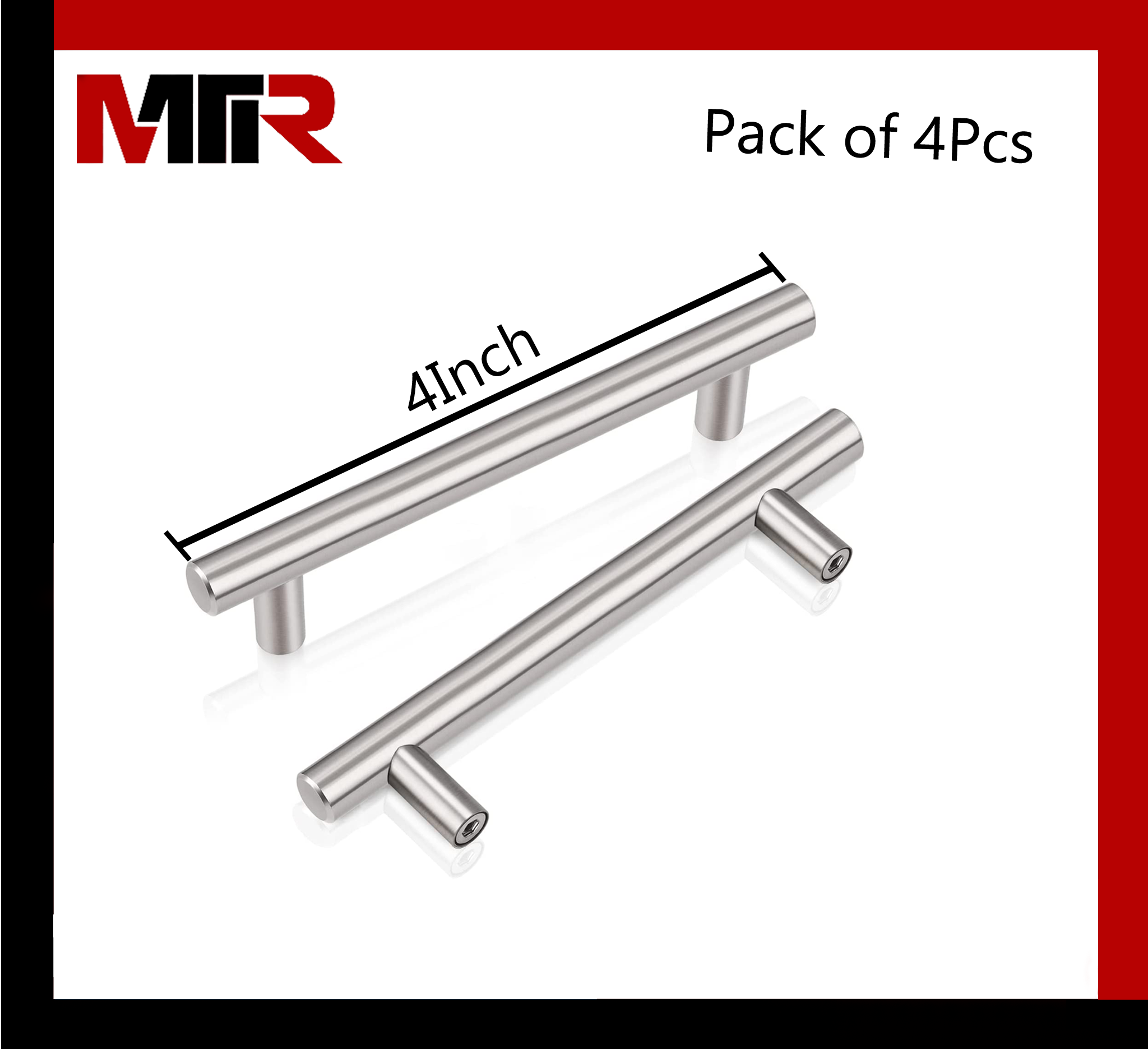 Cabinet Handle Stainless Steel Rod Handle 4 Inch | Daraz.pk