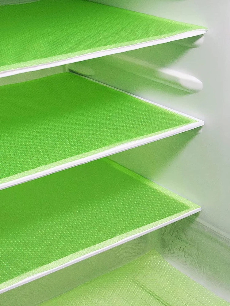 Fridge Mats, Refrigerator Liners Sheet, 4Pcs Non-Slip Fridge Mats ...