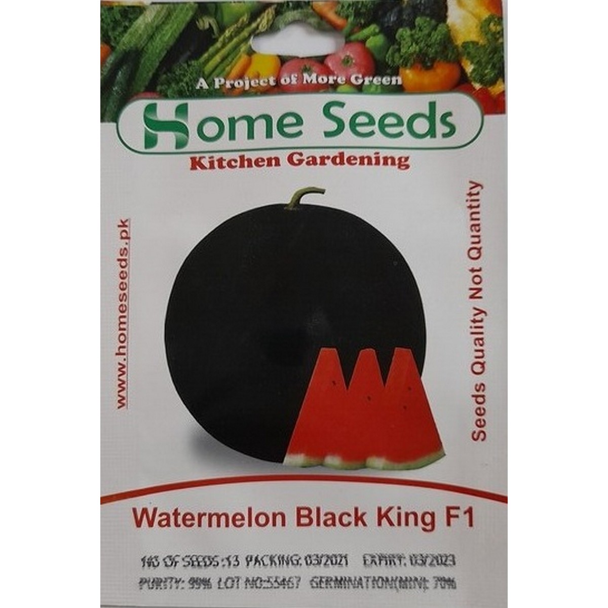 Seeds- Watermelon Black King F1 Hybrid | Daraz.pk