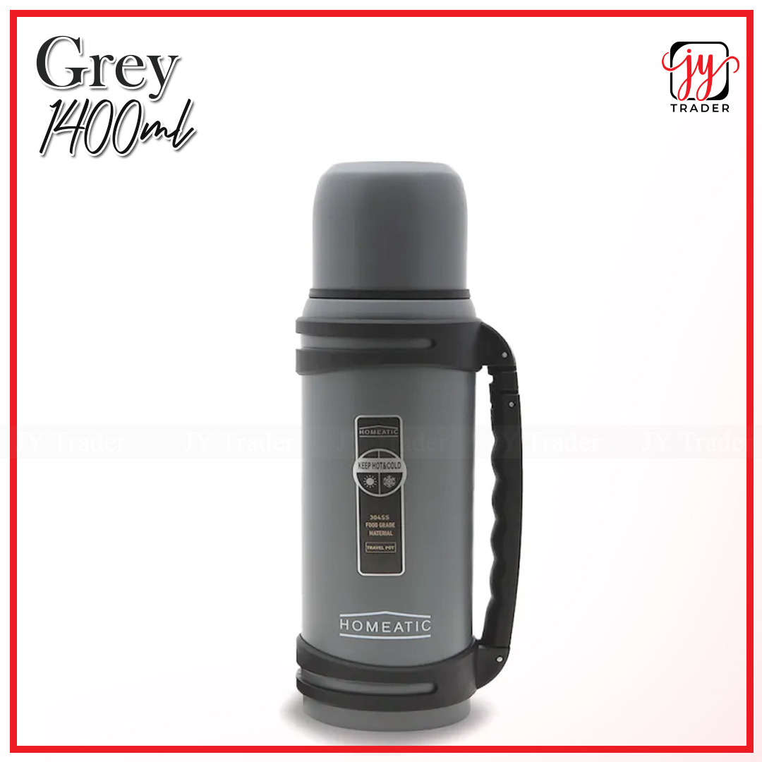 Vacuum Travel Pot 1400 Ml Bottle Durable Double Wall Stainless Steel ...