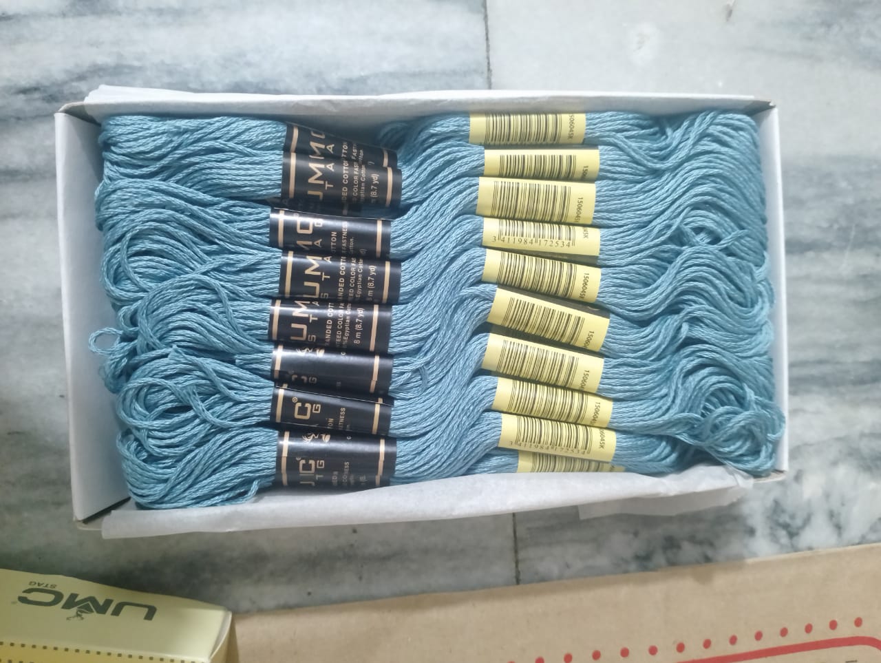 2 Pcs DMC Thread Floss / Cross Stitch Cotton Sewing Skeins - Embroidery ...