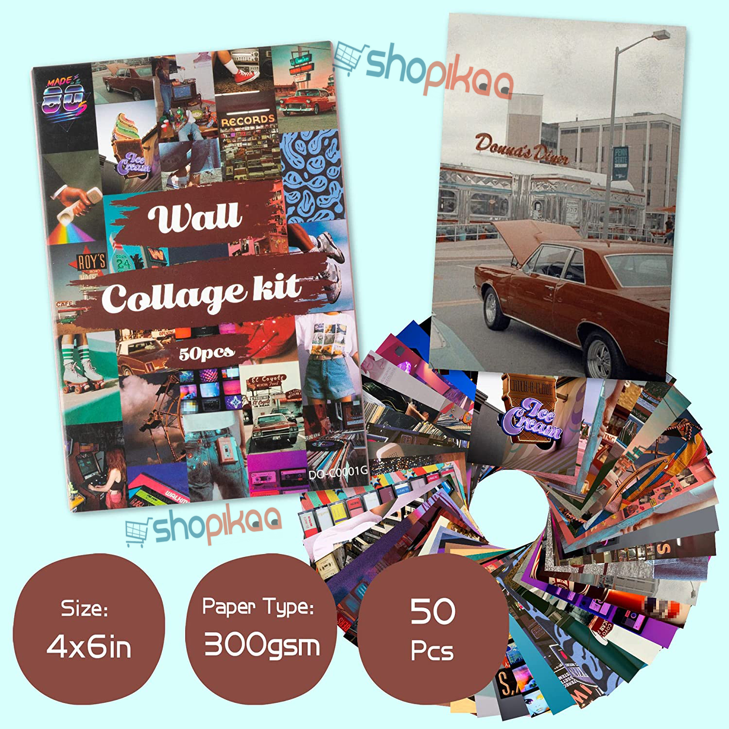 80s Aesthetic Picture for Wall Collage, 50 Set 4x6 inch, Colorful ...