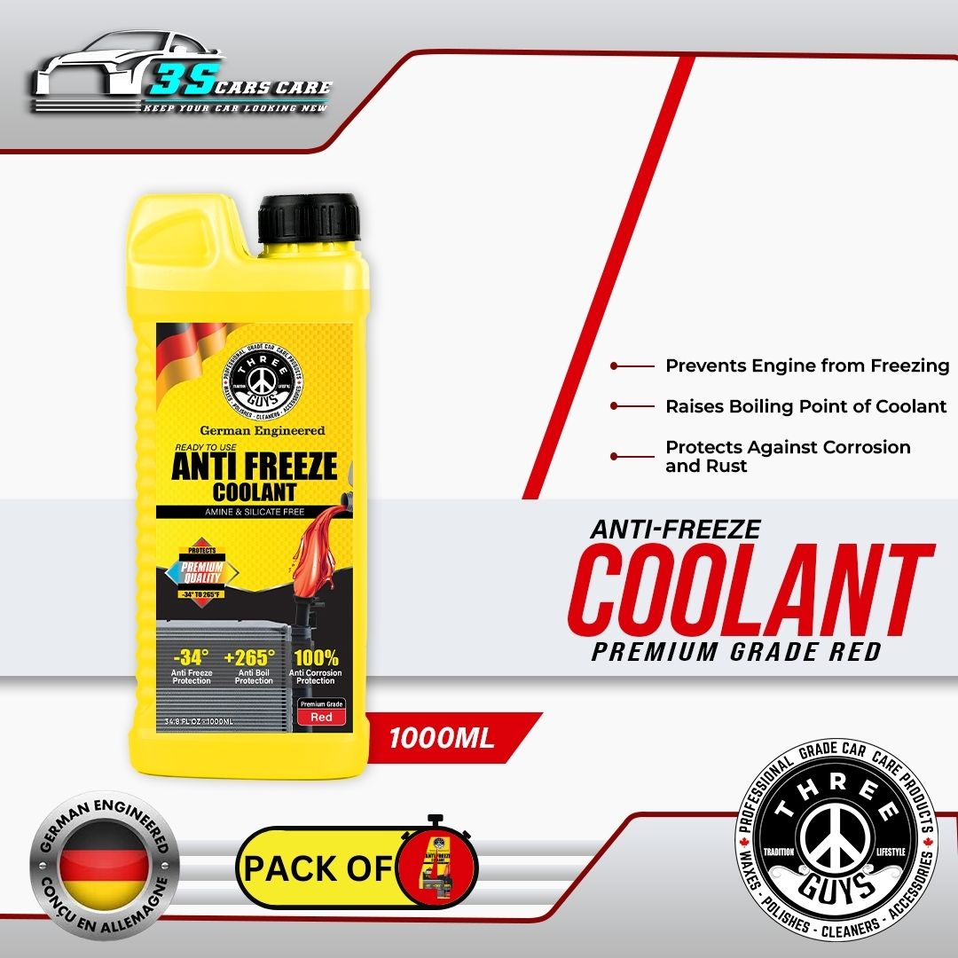 Anti Freeze Coolant Premium Grade Red Three Guys (German Engineered ...