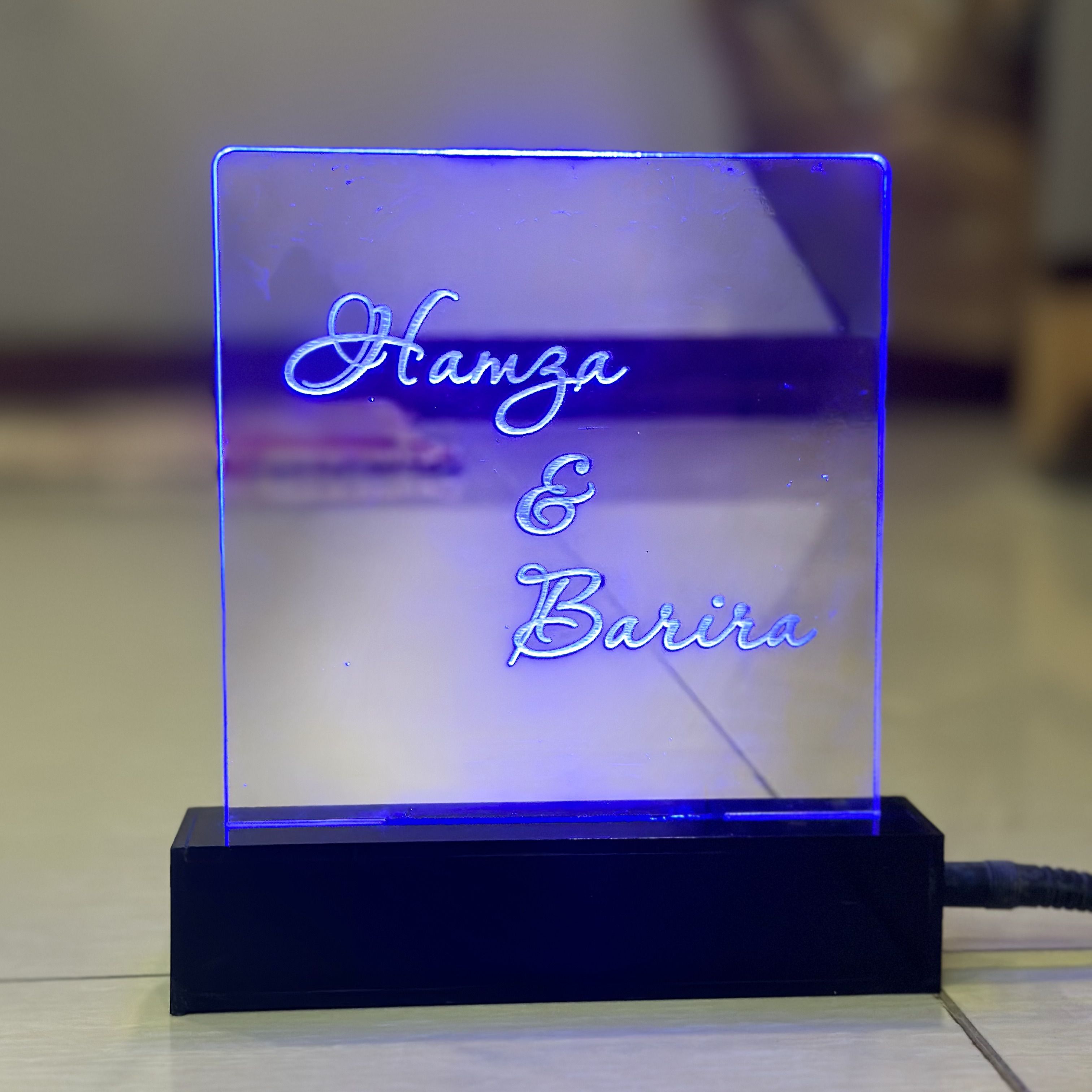 Customized Lamp Name Frame Table Top LED Name Lamp ACRYLIC NAME LAMP ...