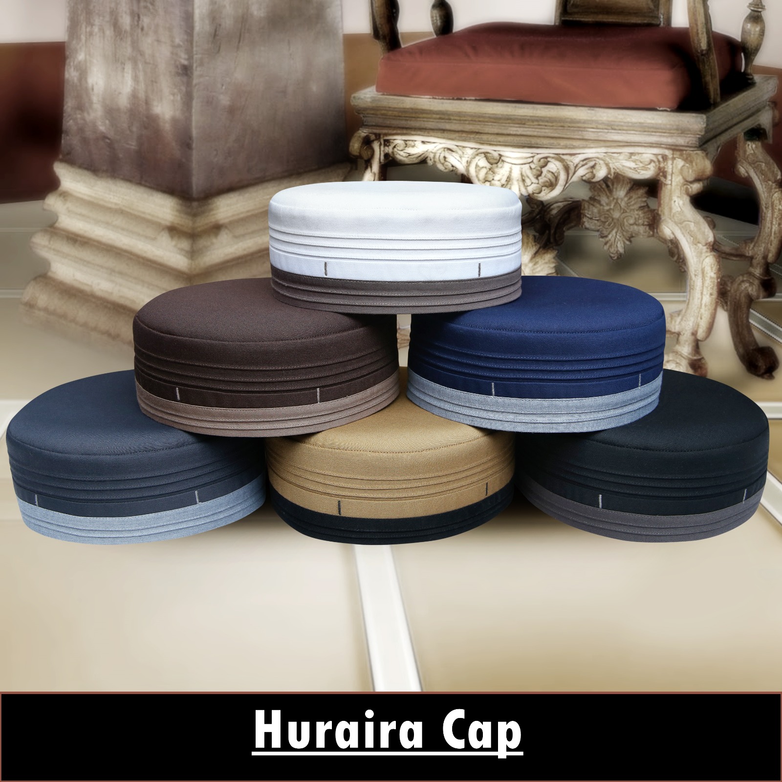 Modestile, Huraira Kufi Hat, Islamic Cap For Men's, Soft Stuff, Kofi ...