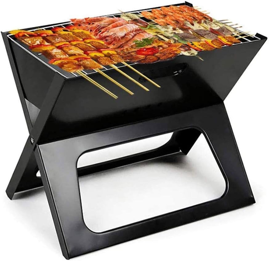 Barbecue Charcoal Grill, Foldable Charcoal Grill, Ultra-Light Foldable ...