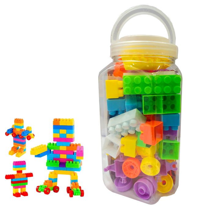 pack of 270---Blocks in Jar blocks Jar For Kids blocks | Daraz.pk